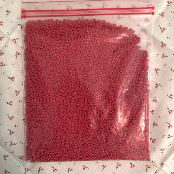 Vintage | Office | Vintage Chinese Red Taiwanese Seed Beads | Poshmark